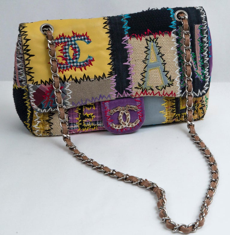 Chanel Multi Patchwork Jumbo Flap Purse at 1stDibs | chanel patchwork ...