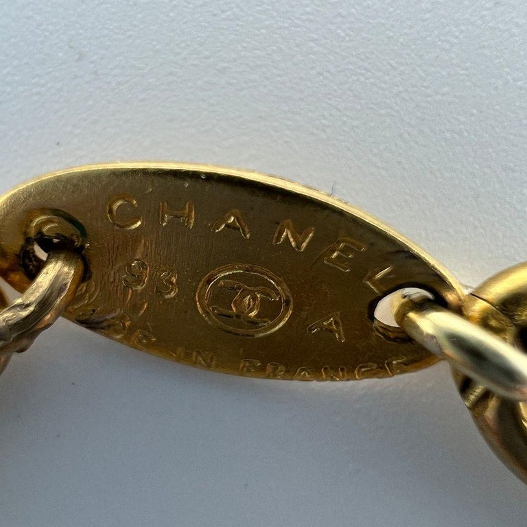 Chanel Multi strand coral glass bead necklace For Sale at 1stDibs