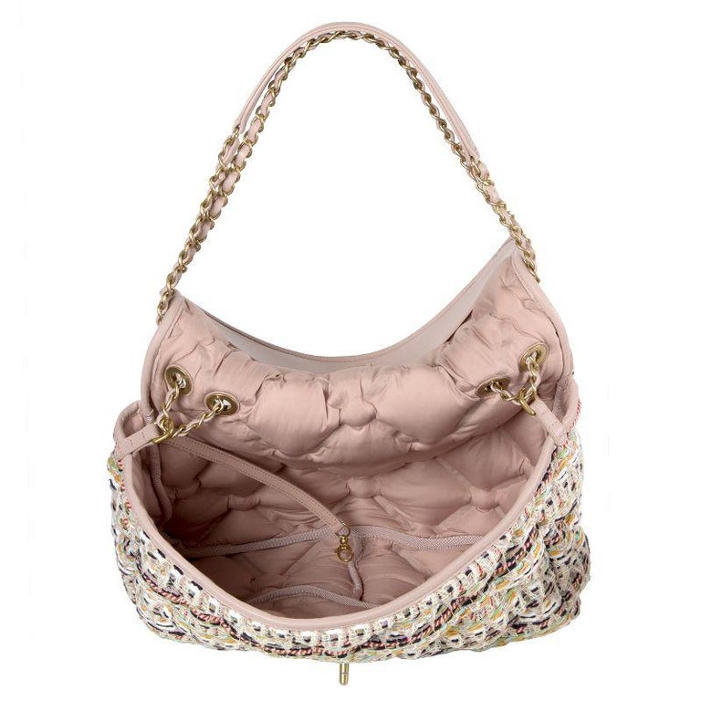 Chanel multicolor fabric CRUISE 2017 Large FLAP Shoulder Bag at 1stDibs