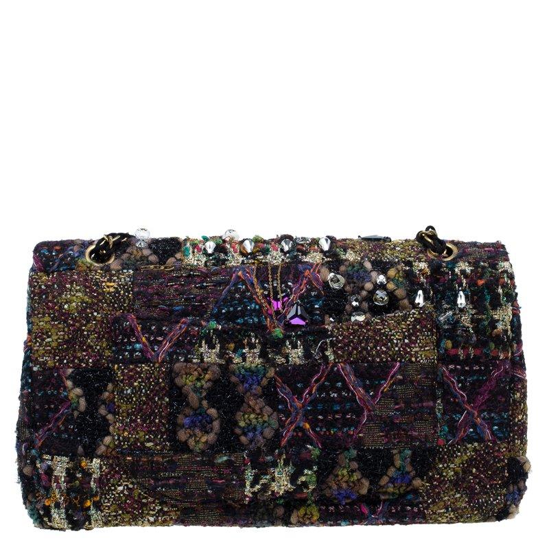 Chanel Multicolor Lesage Tweed Jewel Encrusted 2.55 Reissue Classic 227 ...