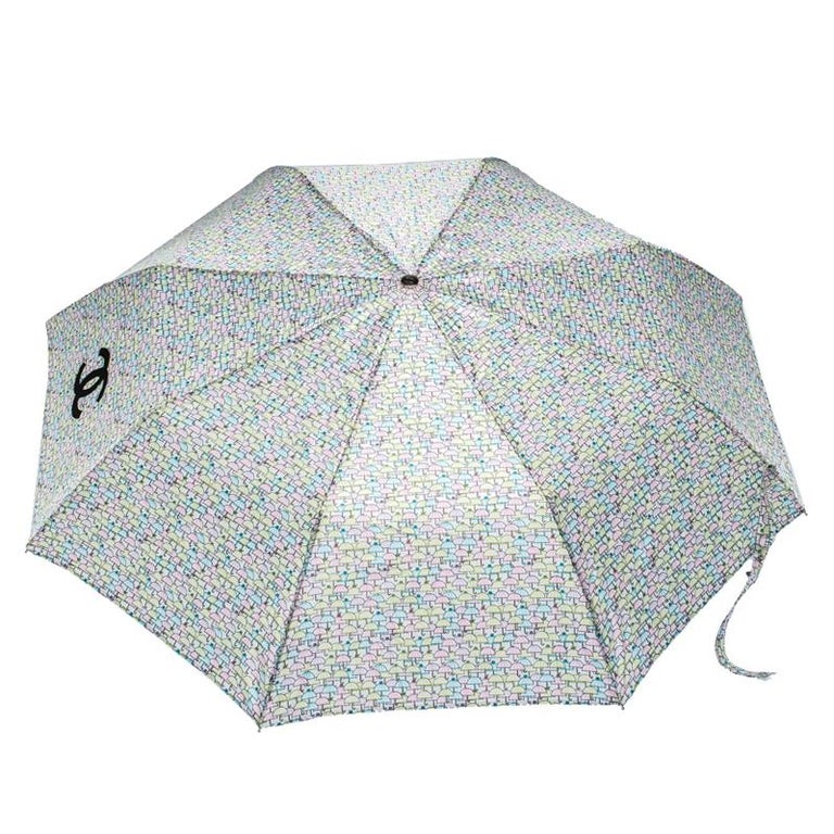 Chanel Multicolor Printed Umbrella at 1stDibs