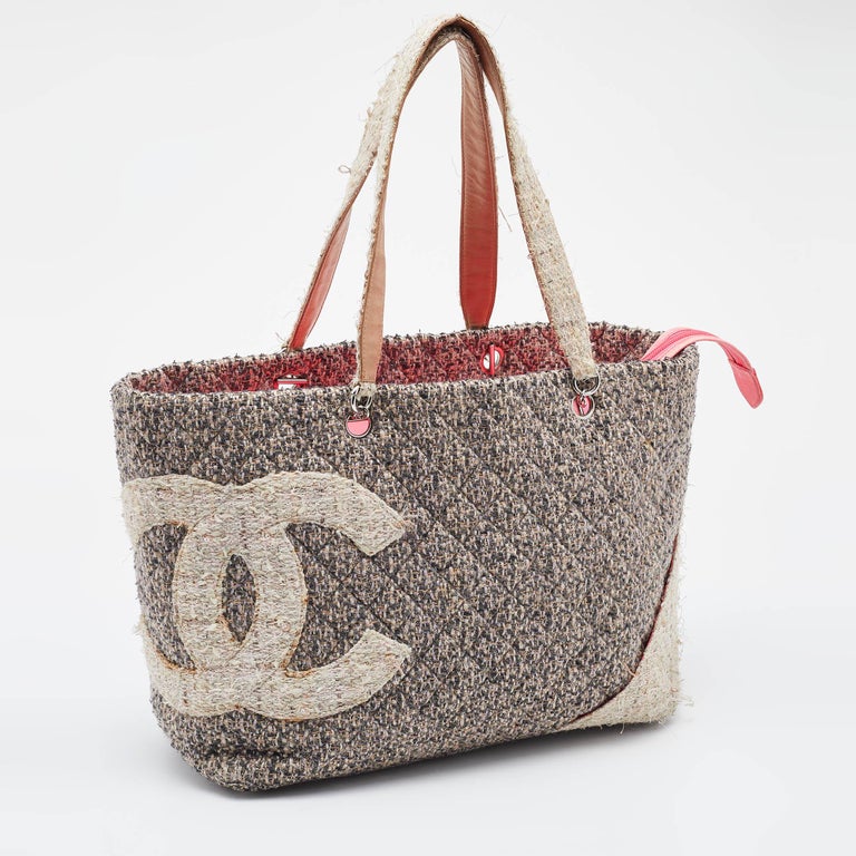 Chanel Multicolor Tweed Cambon Ligne Bag For Sale at 1stDibs
