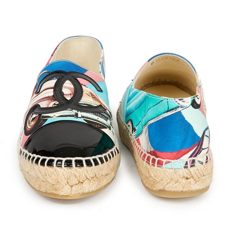 Chanel Multicolored Espadrilles T38 For Sale at 1stDibs