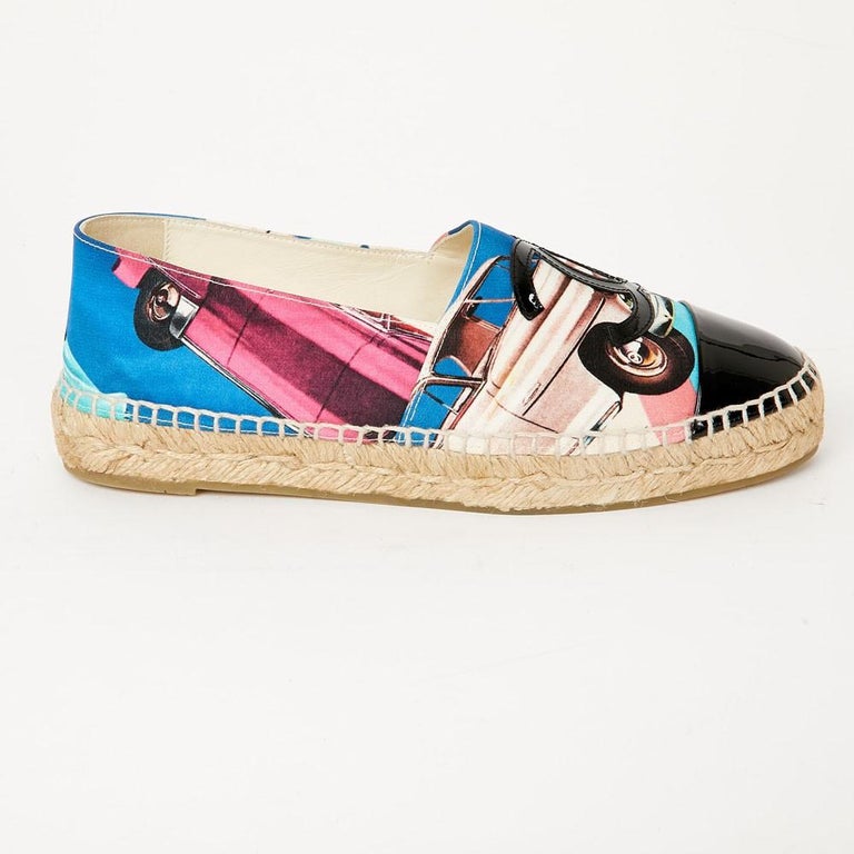 Chanel Multicolored Espadrilles T38 For Sale at 1stDibs
