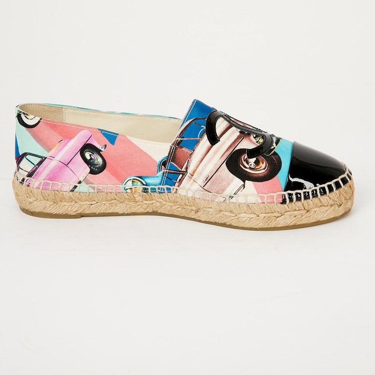 Chanel Multicolored Espadrilles T38 For Sale at 1stDibs