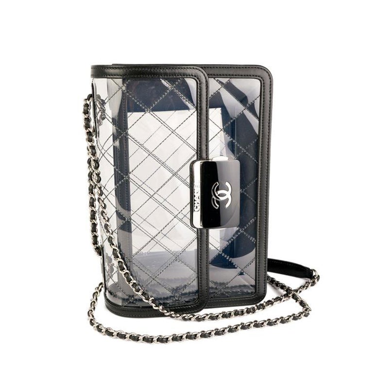 Chanel Naked Transparent Multi Compartment Flap Bag For Sale at 1stDibs