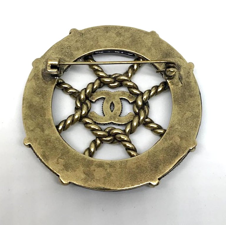 Chanel Nautical Wheel Pin Cruise Collection 2018 at 1stDibs