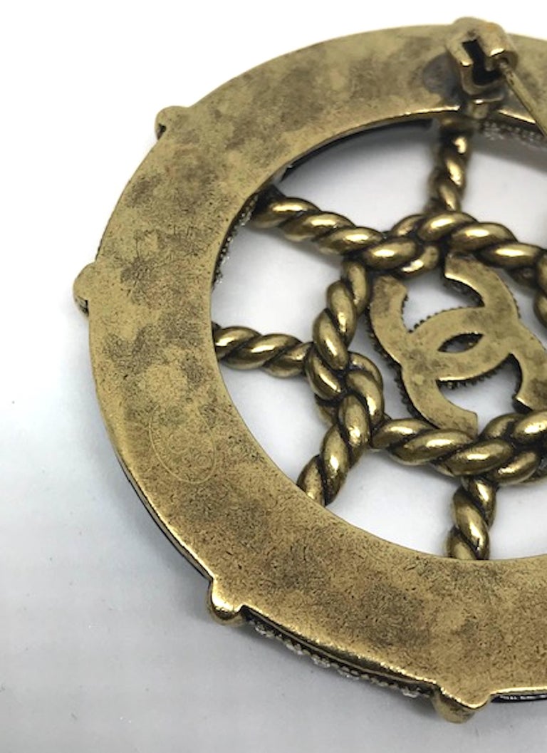 Chanel Nautical Wheel Pin Cruise Collection 2018 at 1stDibs