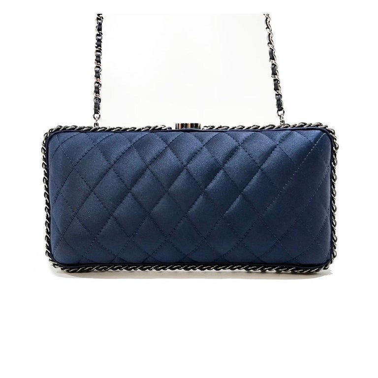 Chanel Navy Chain Around Clutch Pre-Fall2012 at 1stDibs