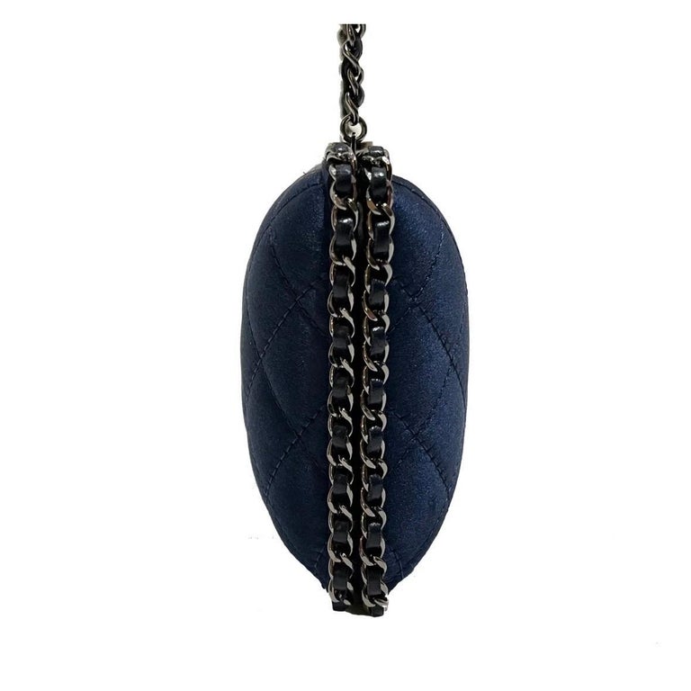 Chanel Navy Chain Around Clutch Pre-Fall2012 at 1stDibs