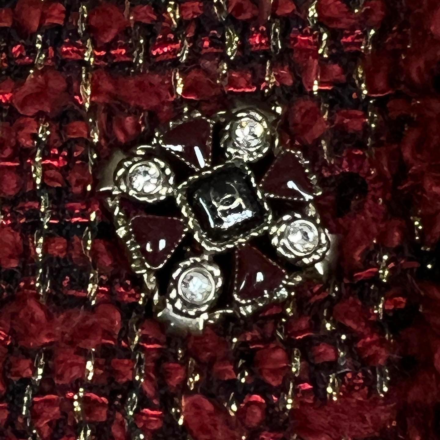 Chanel New Gripoix Buttons Lesage Tweed Jacket For Sale at 1stDibs