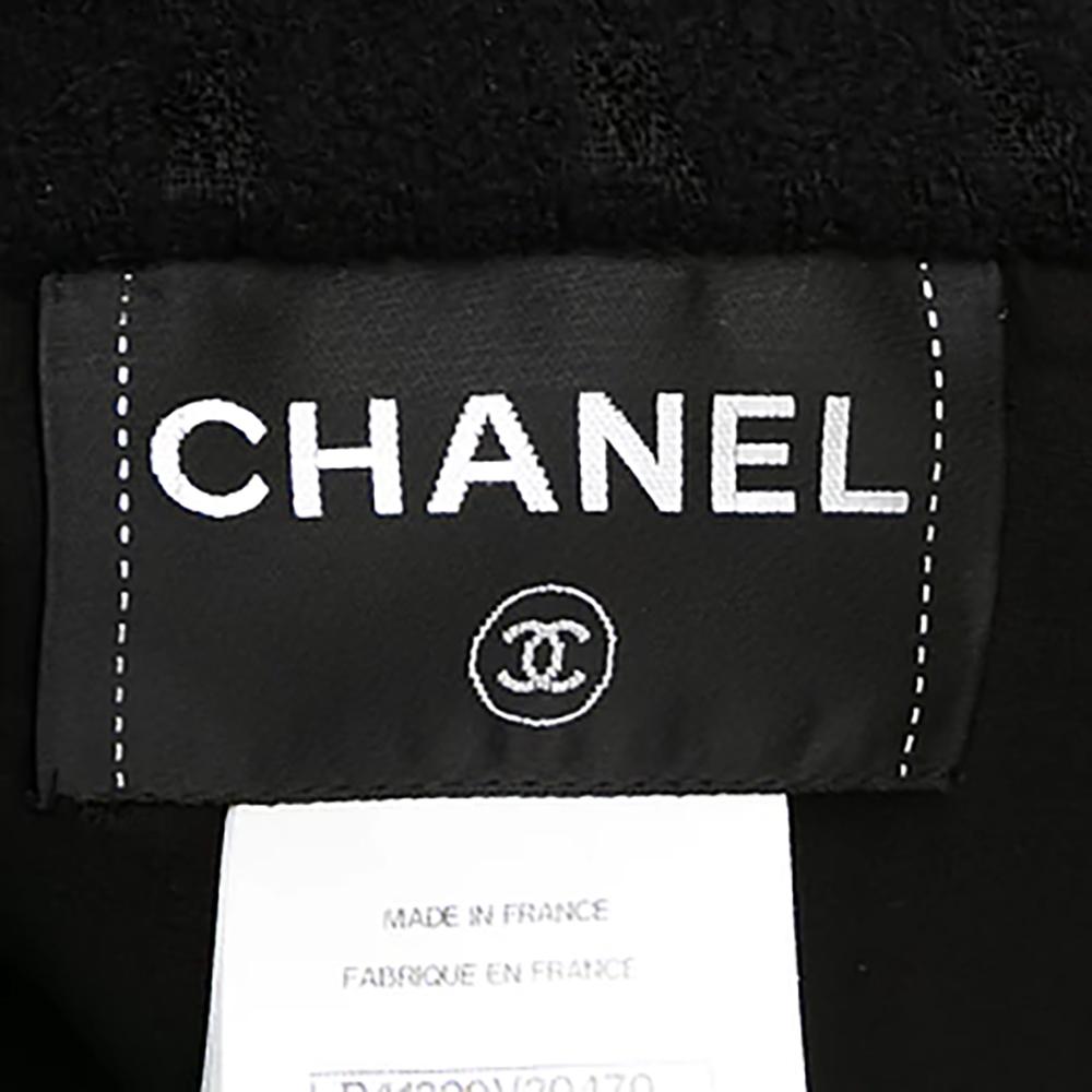 Chanel New Timeless CC Buttons Black Tweed Jacket at 1stDibs