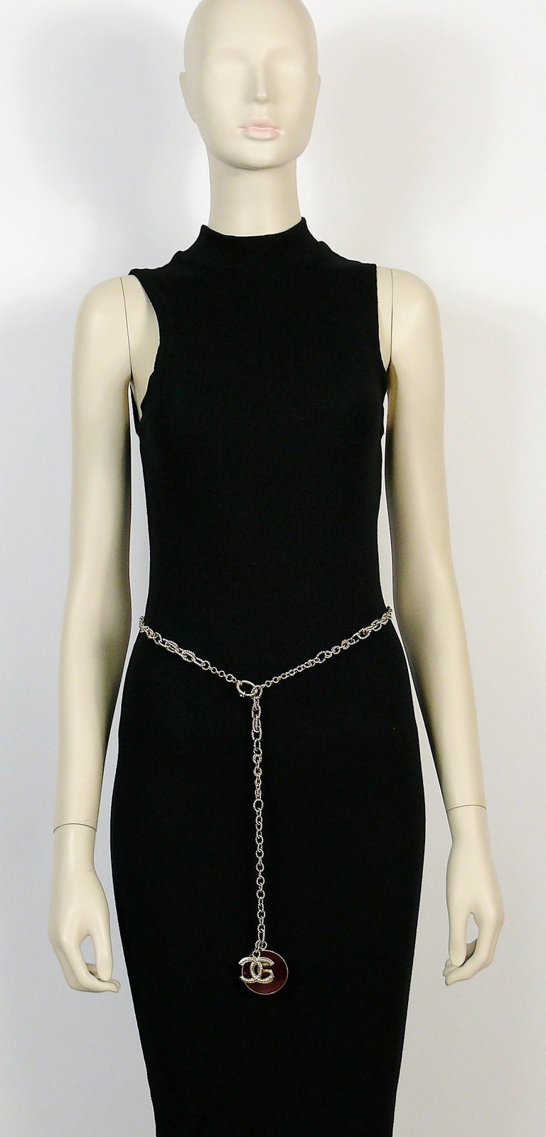 Chanel Number 5 Disc and CC Pendant Necklace at 1stDibs | chanel 5 ...