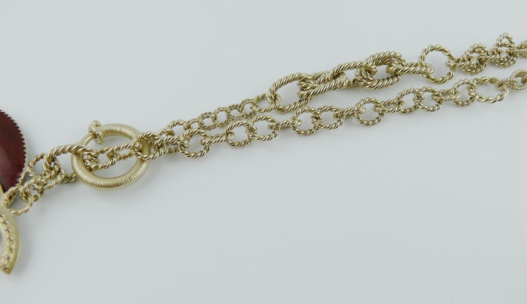 Chanel Number 5 Disc and CC Pendant Necklace at 1stDibs | chanel 5 ...