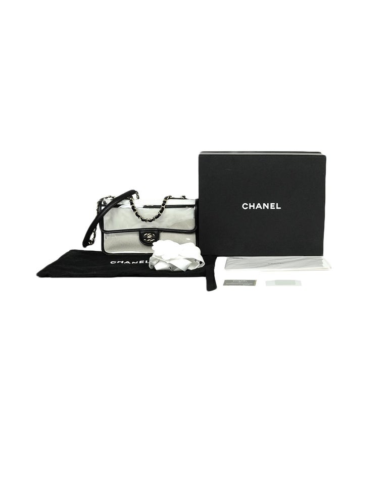 Chanel NWT 2019 PVC/ Black Lambskin Medium Coco Sand Flap Bag at ...