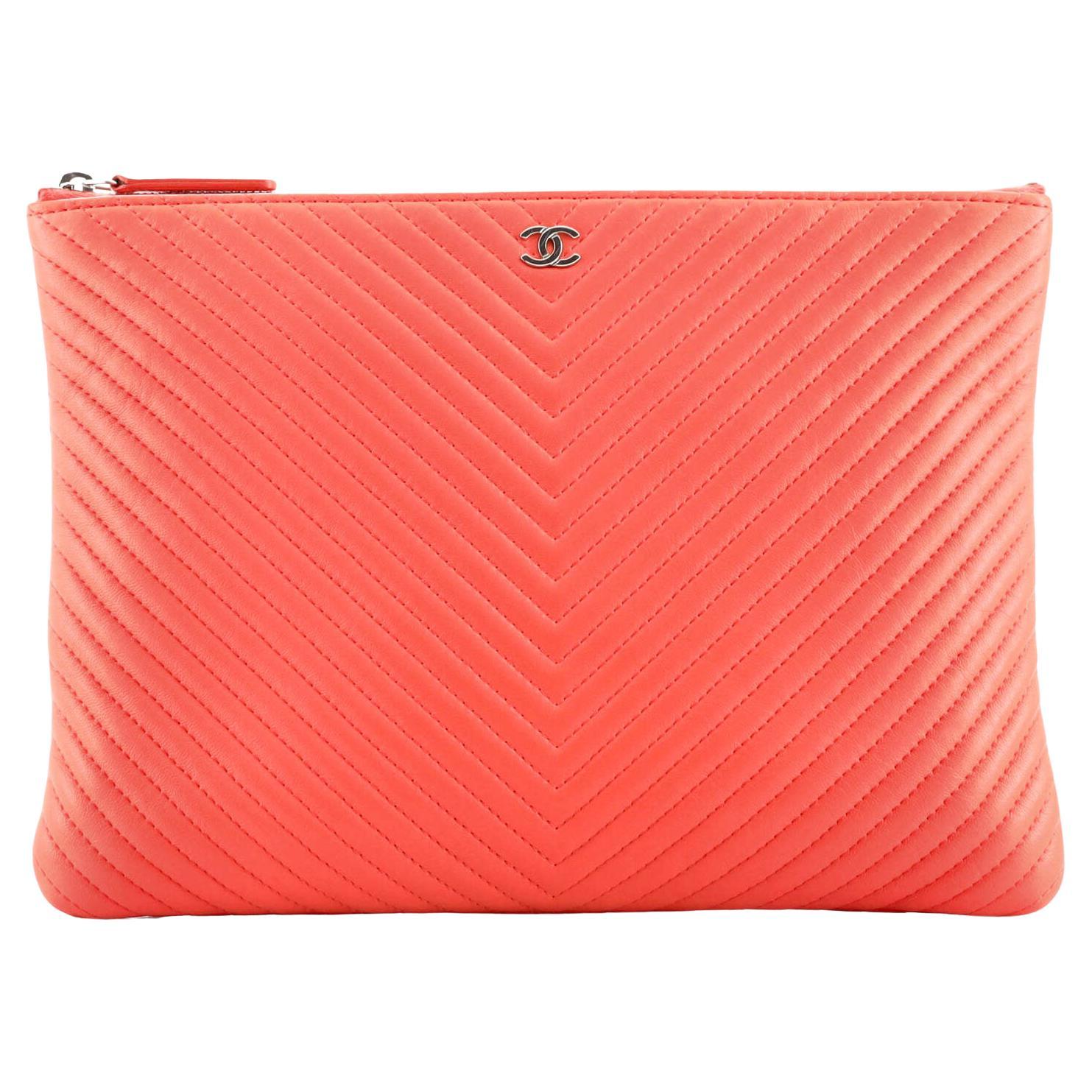 Chanel Small Python Clutch at 1stDibs