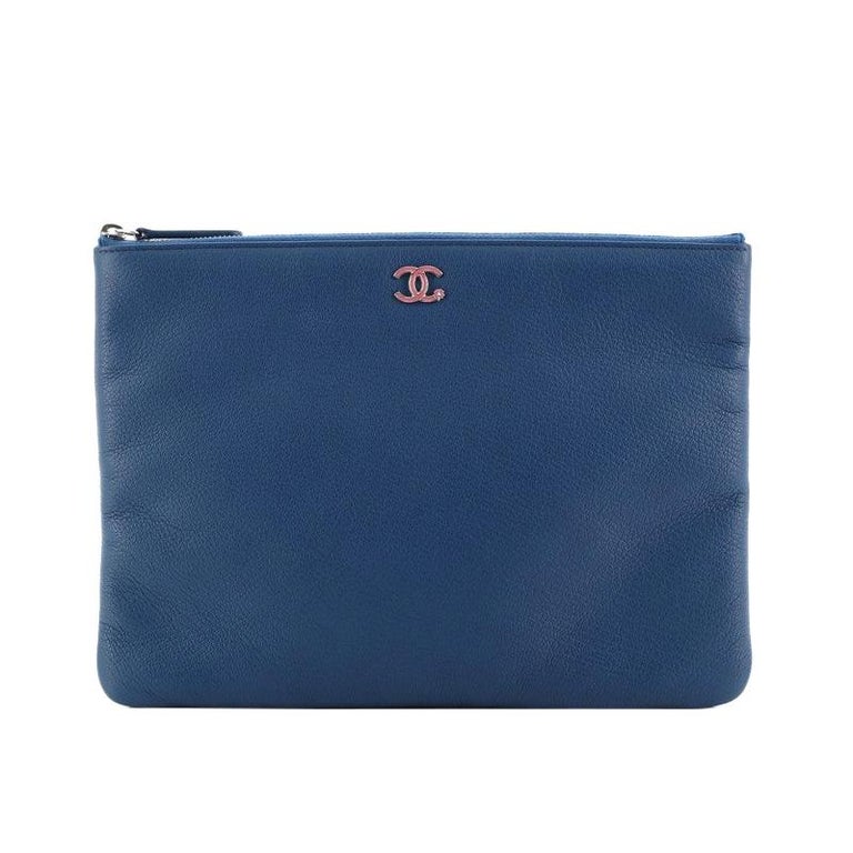 Chanel O Case Clutch Goatskin Medium at 1stDibs | chanel medium o case