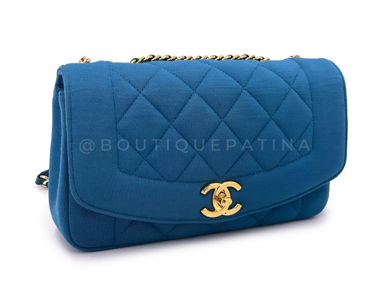 Chanel Ocean Blue Small Diana Flap Bag GHW Reissue 66990 For Sale at ...