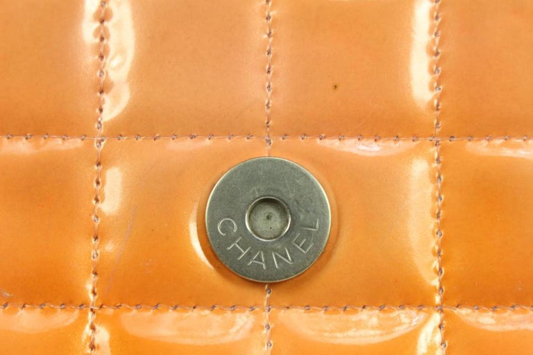 Chanel Orange Chocolate Bar Quilted Keyboard Chain Bag s210ck51 For ...