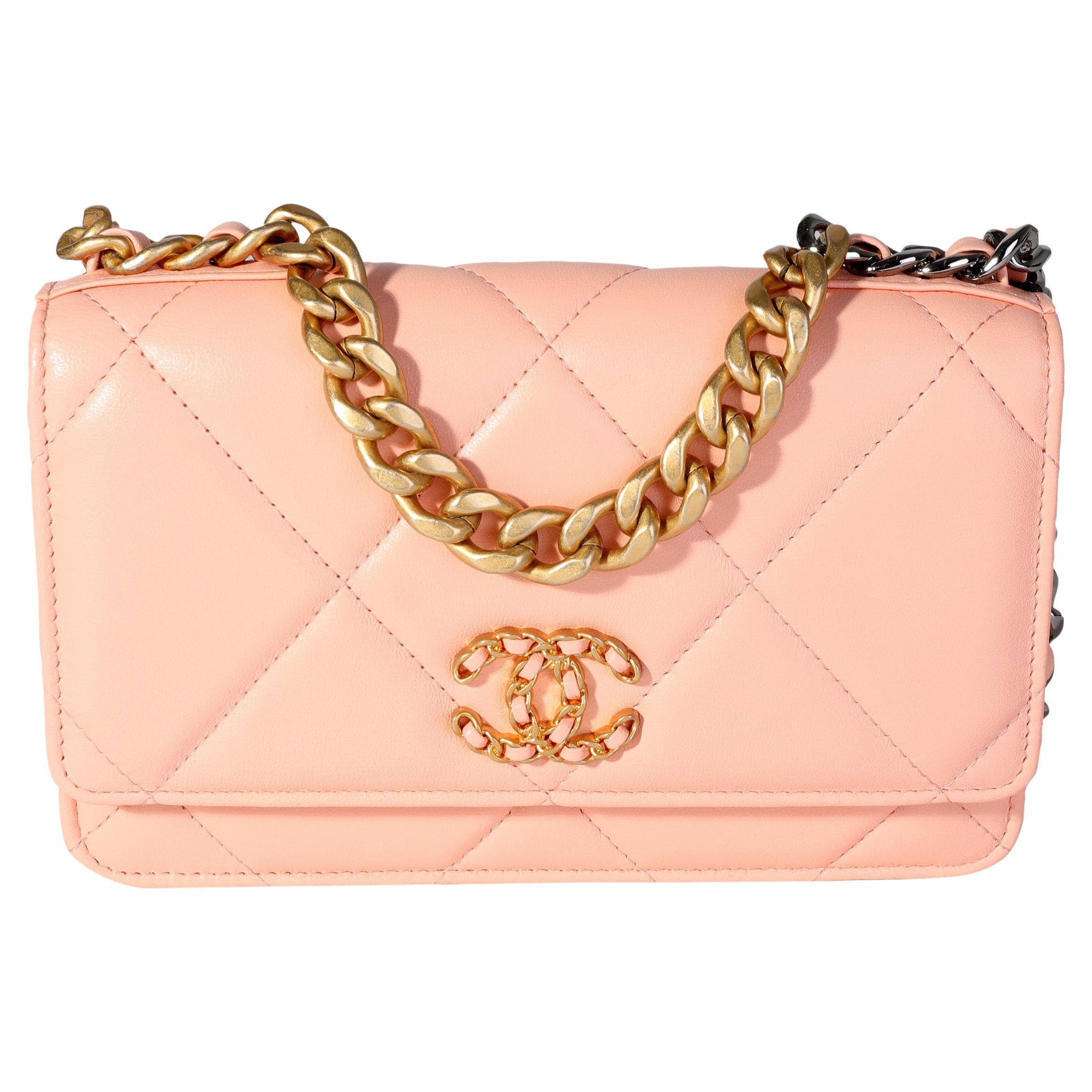 Chanel Pink Quilted Mini Square Flap Bag For Sale at 1stDibs | chanel ...