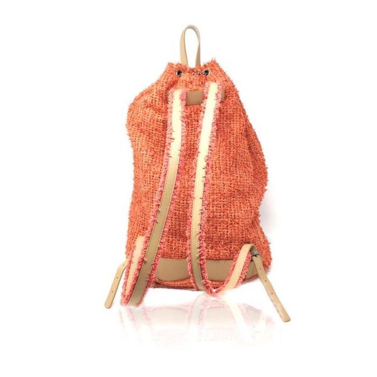 Chanel Orange Tweed Coco Club Backpack Cuba Collection, 2017 For Sale ...