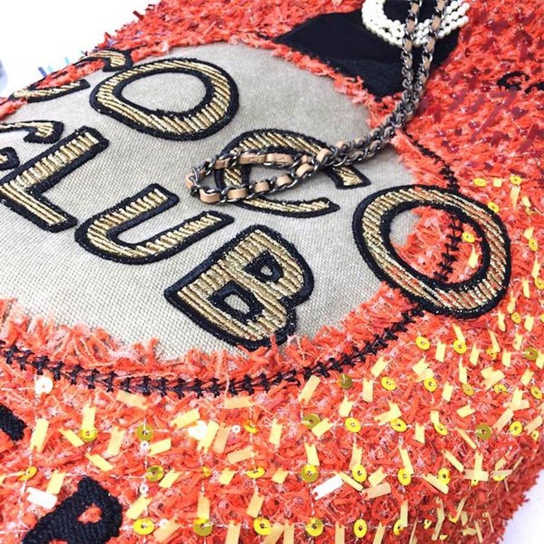 Chanel Orange Tweed Coco Club Backpack Cuba Collection, 2017 For Sale ...