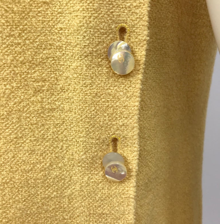 Chanel Pale Yellow Light Tweed Tank Top-36 For Sale at 1stDibs | pale ...