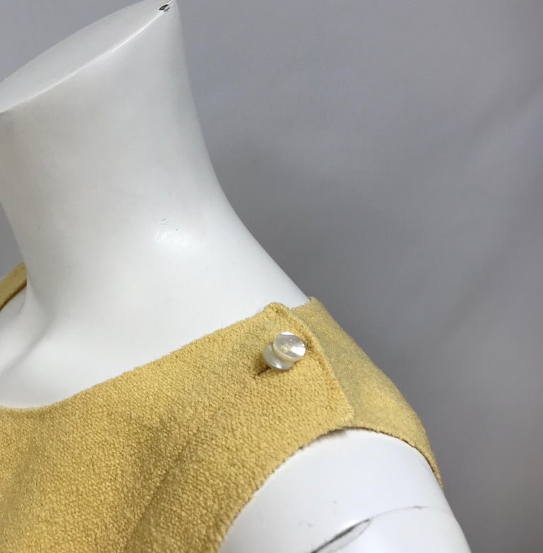 Chanel Pale Yellow Light Tweed Tank Top-36 For Sale at 1stDibs | pale ...
