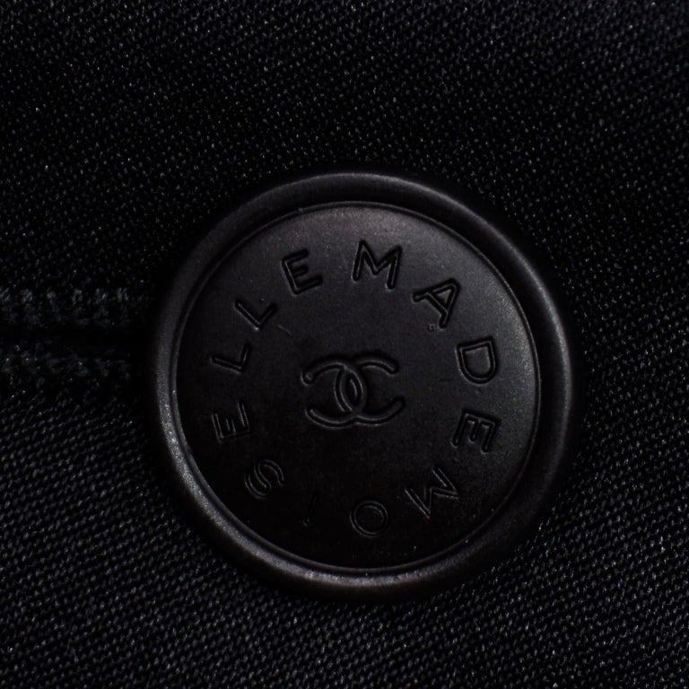 Chanel Pants Spring Summer 2002 Black Silk High Waist Trousers at 1stDibs