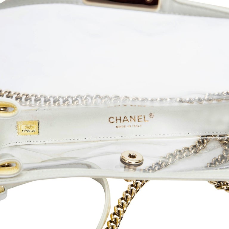 Chanel Pastel Yellow PVC Flap Bag For Sale at 1stDibs