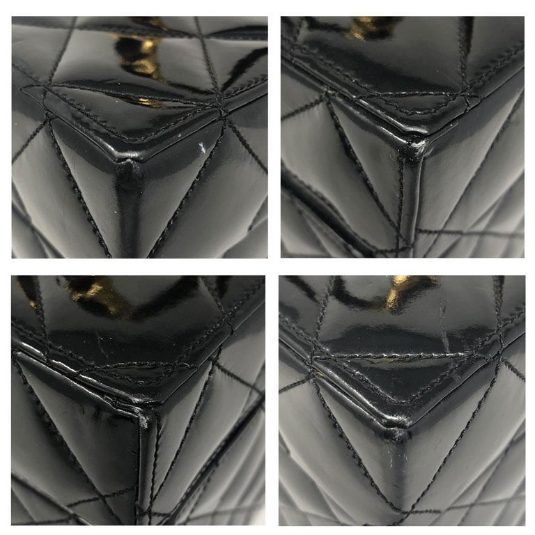 Chanel Patent Black Gold Hardware Beauty Train Case at 1stDibs | chanel ...