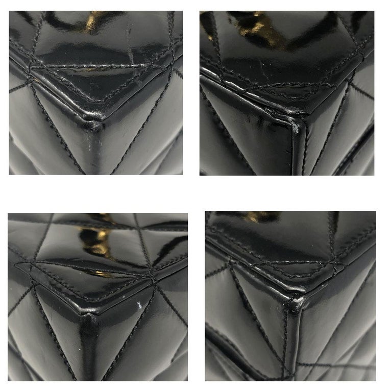 Chanel Patent Black Gold Hardware Beauty Train Case at 1stDibs | chanel ...