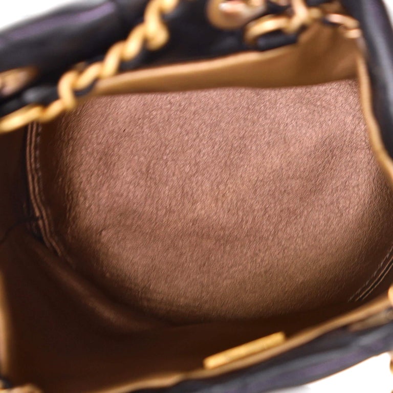 Chanel Pearl Crush Bucket Bag Quilted Lambskin For Sale at 1stDibs