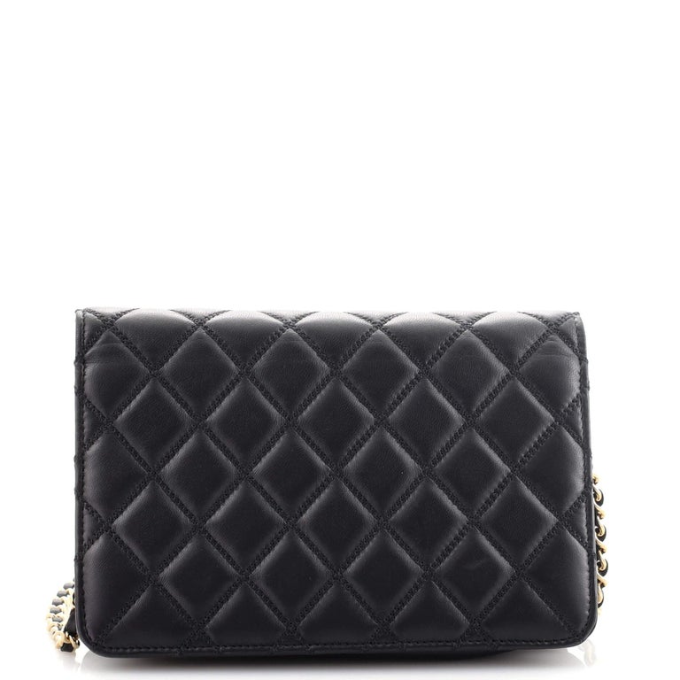 Chanel Pearl Wallet on Chain Quilted Lambskin and Calfskin For Sale at ...