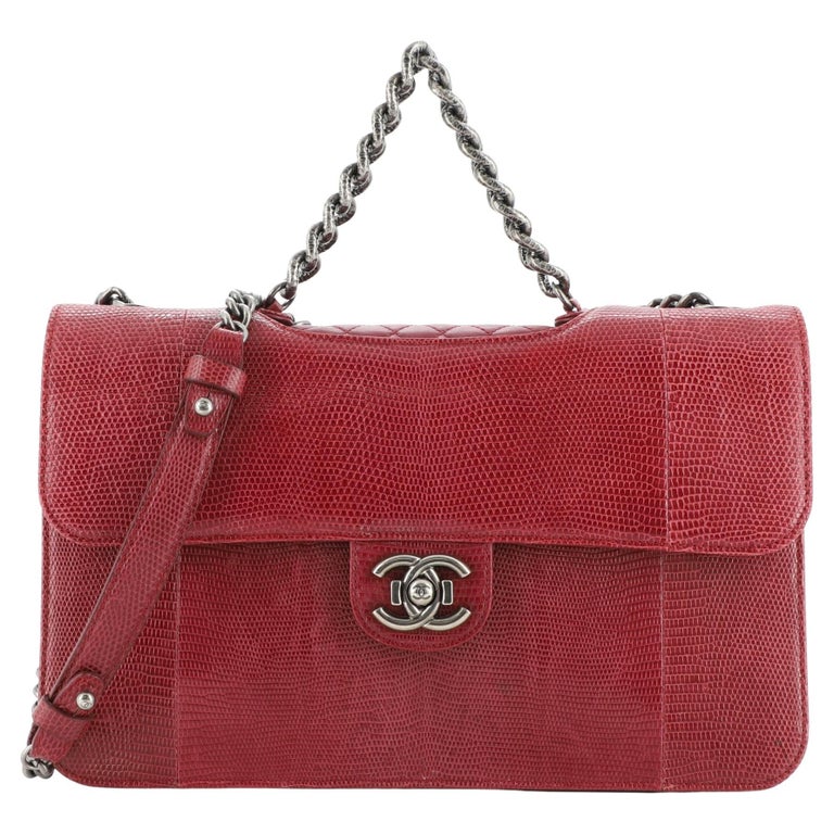 Chanel Perfect Edge Flap Bag Lizard Medium at 1stDibs