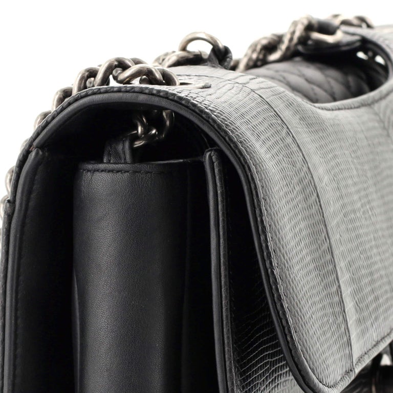 Chanel Perfect Edge Flap Bag Lizard Small For Sale at 1stDibs