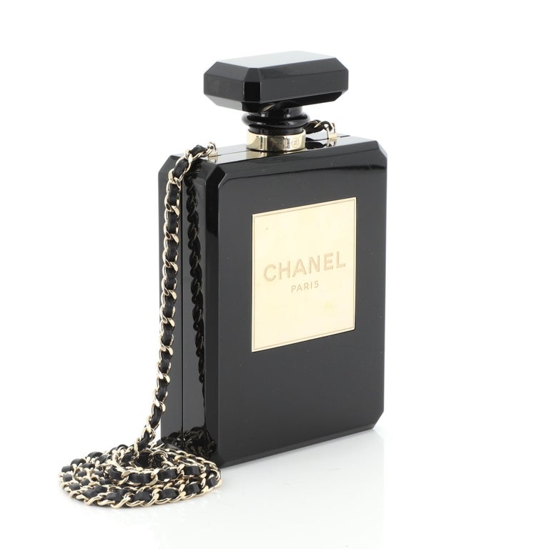 Chanel Perfume Bottle Minaudiere Plexiglass at 1stDibs