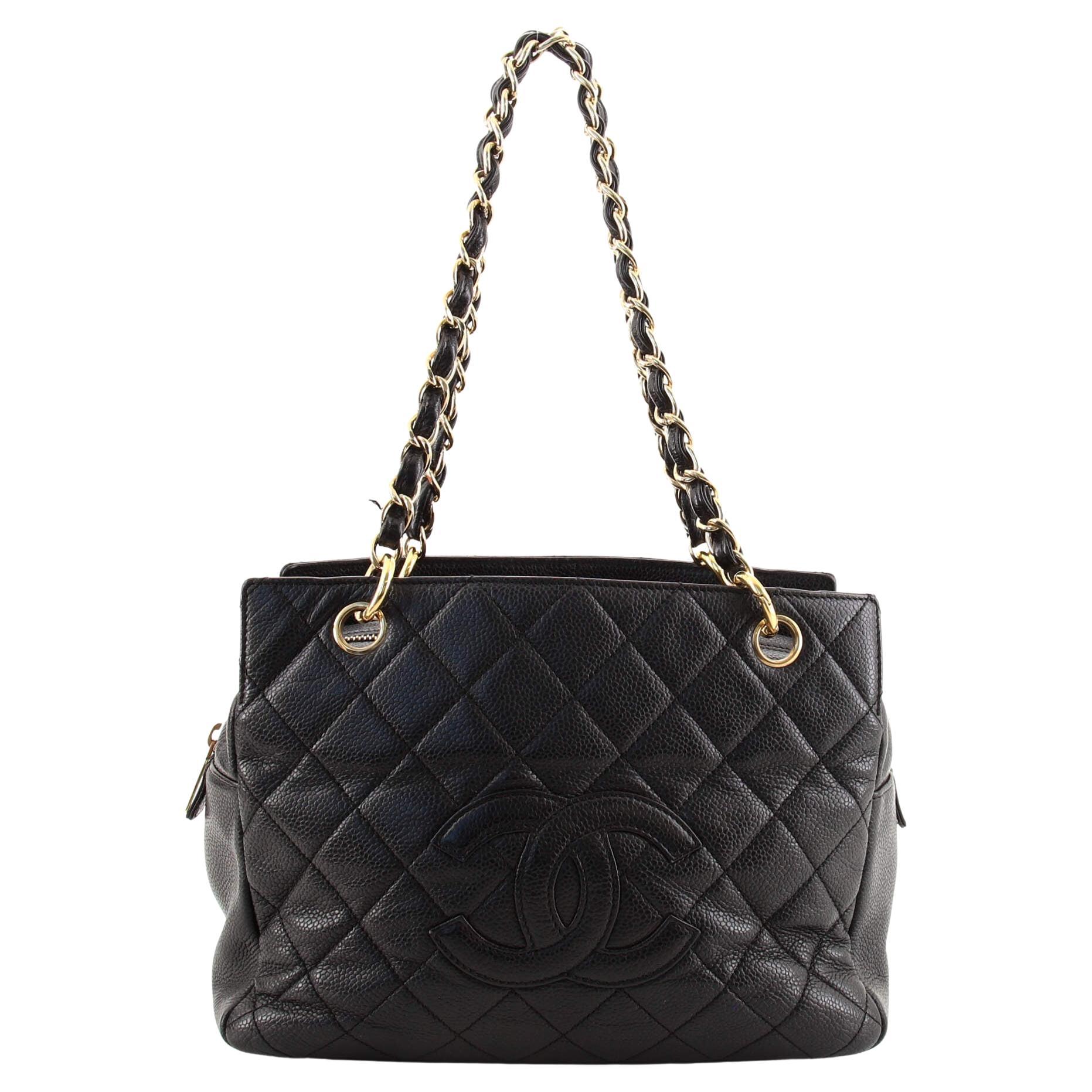 Chanel Petite Timeless Tote Quilted Caviar at 1stDibs