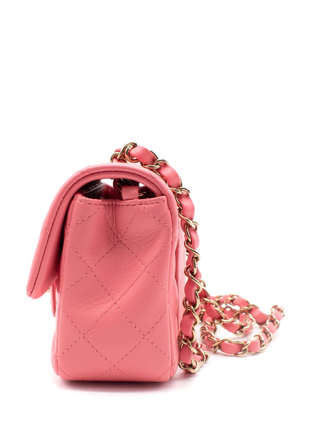 Chanel Pink Classic Mini Flap Bag at 1stDibs | pink chanel bag, chanel ...