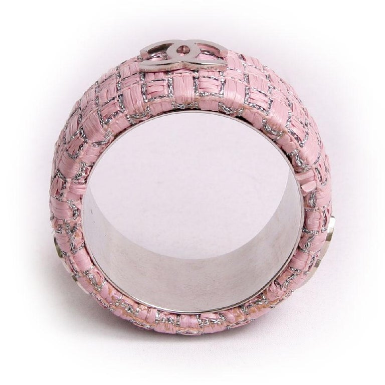 CHANEL Pink Cuff For Sale at 1stDibs