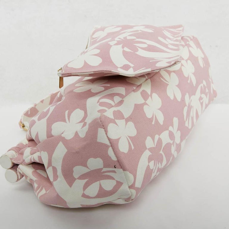 Chanel Pink Fabric Vintage Bag at 1stDibs