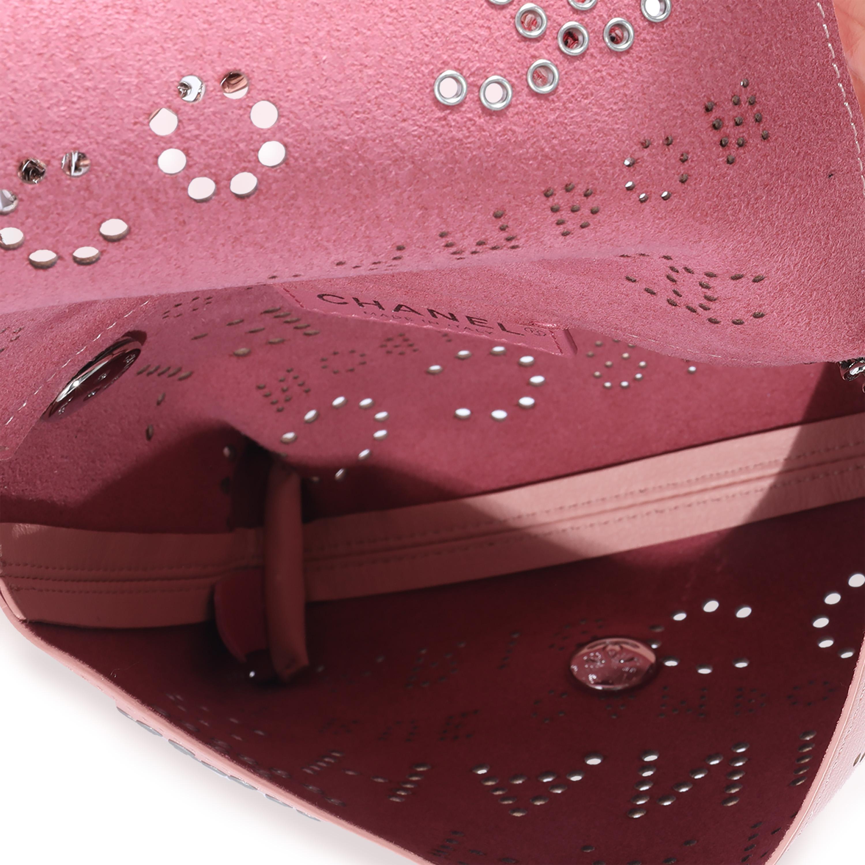 Chanel Pink Leather CC Eyelets Belt Bag For Sale at 1stDibs