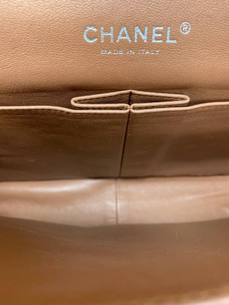 Chanel Pink Leather Maxi Jumbo Bag For Sale at 1stDibs