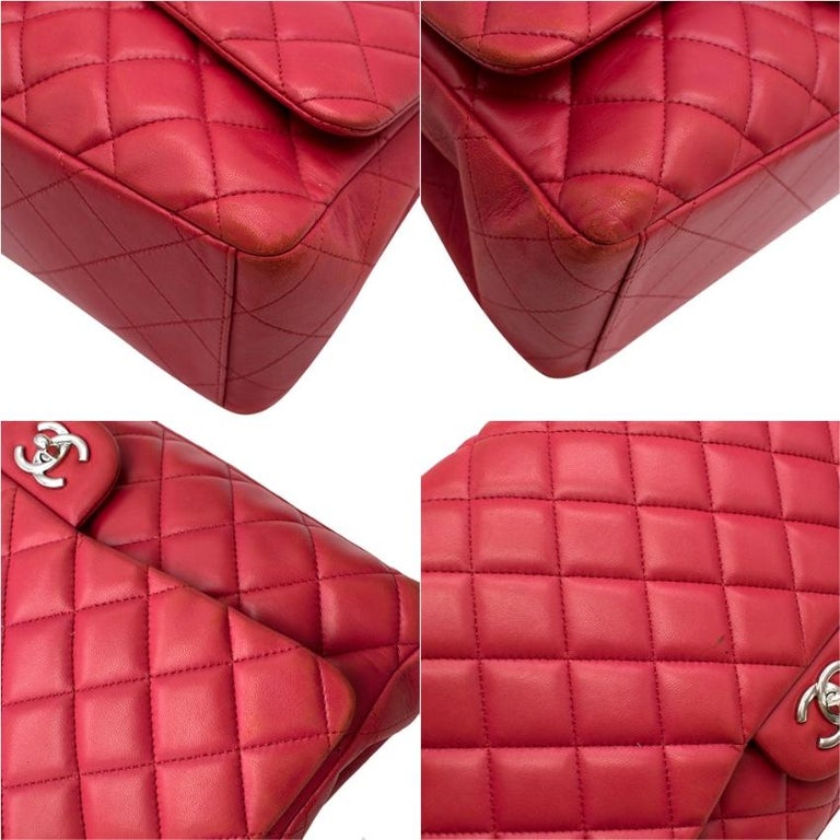 Chanel Pink Maxi Classic Single Flap Bag 33cm at 1stDibs