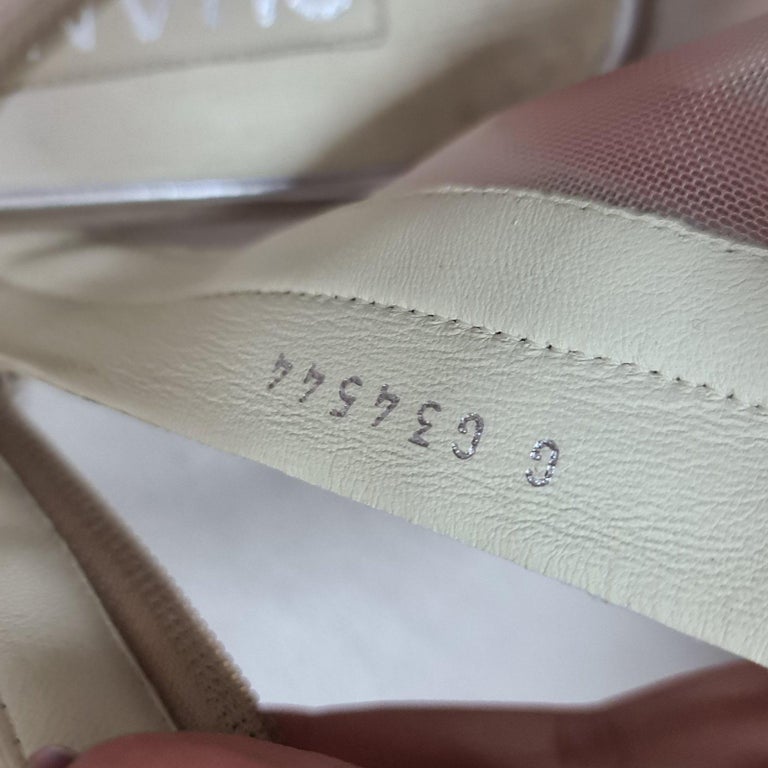 Chanel Pink Mesh and Grosgrain Flower Cap Toe Short Booties For Sale at ...