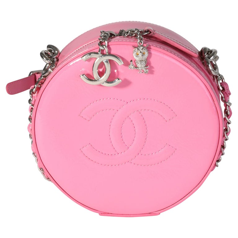 Chanel Pink Patent Leather Round As Earth Crossbody For Sale at 1stDibs