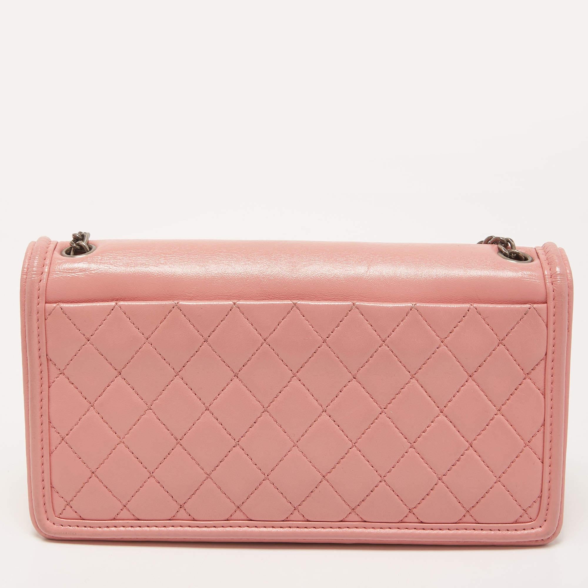 Chanel Pink Plexiglass and Leather Boy Brick Flap Bag For Sale at 1stDibs