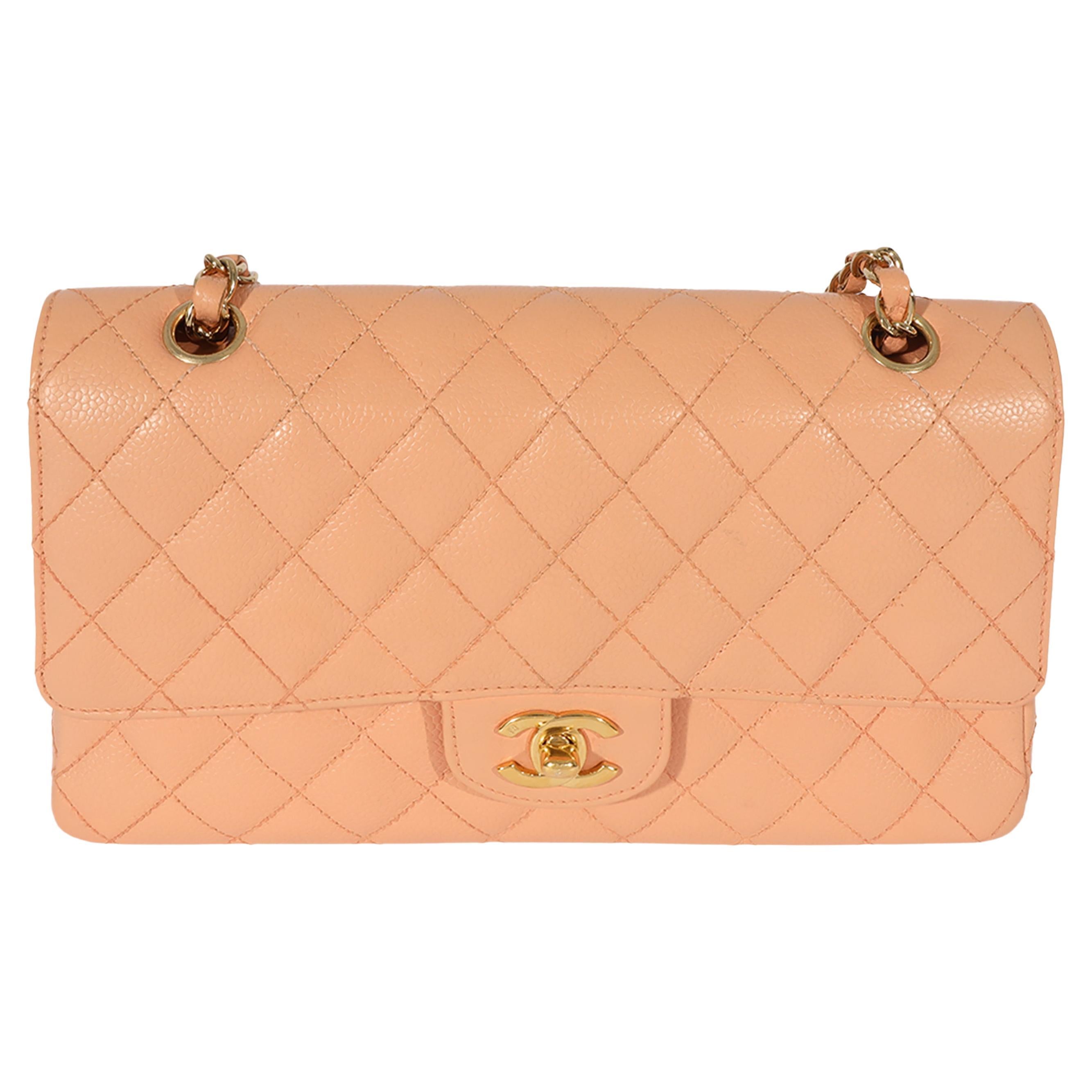 Chanel Pink Flap Caviar - 25 For Sale on 1stDibs