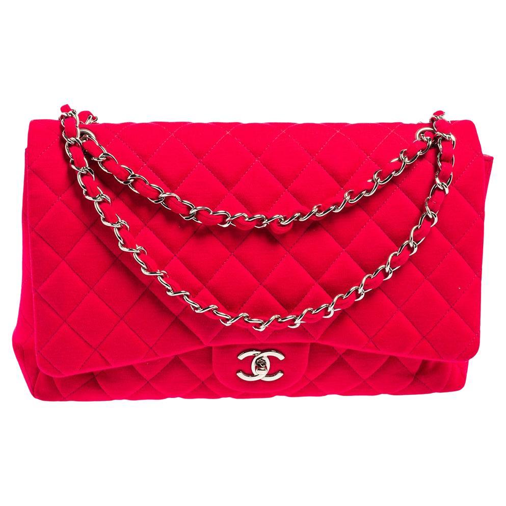 Chanel Pink Leather WOC Wallet on a Chain- Silver Hardware at 1stDibs ...