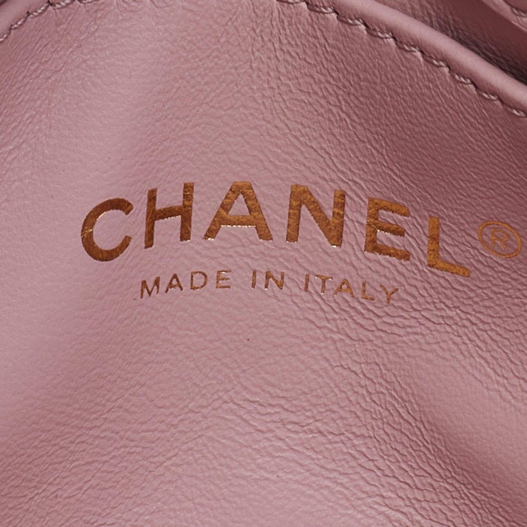 Chanel Pink Quilted Leather Mini Color Match Flap Bag For Sale at 1stDibs